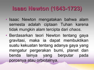 Pemikiran tentang pembentukan alam semesta | PPTX