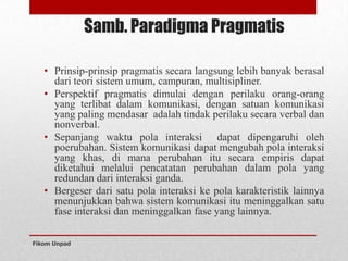 Filsafat paradigama komunikasi | PPTX