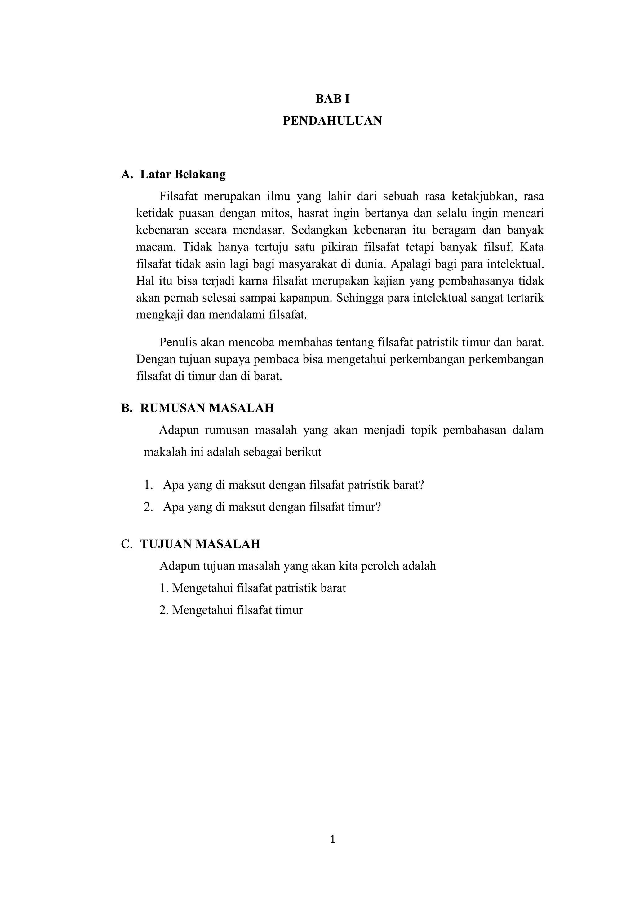 Filsafat Patristik Timur dan Barat.docx