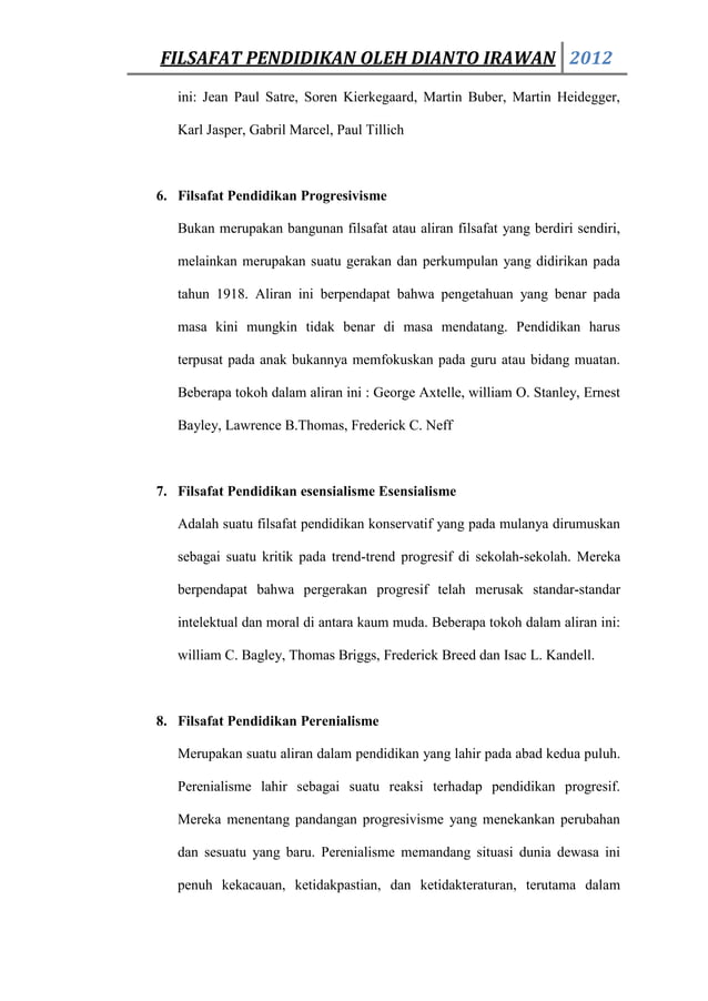 FILSAFAT PENDIDIKAN | DOCX