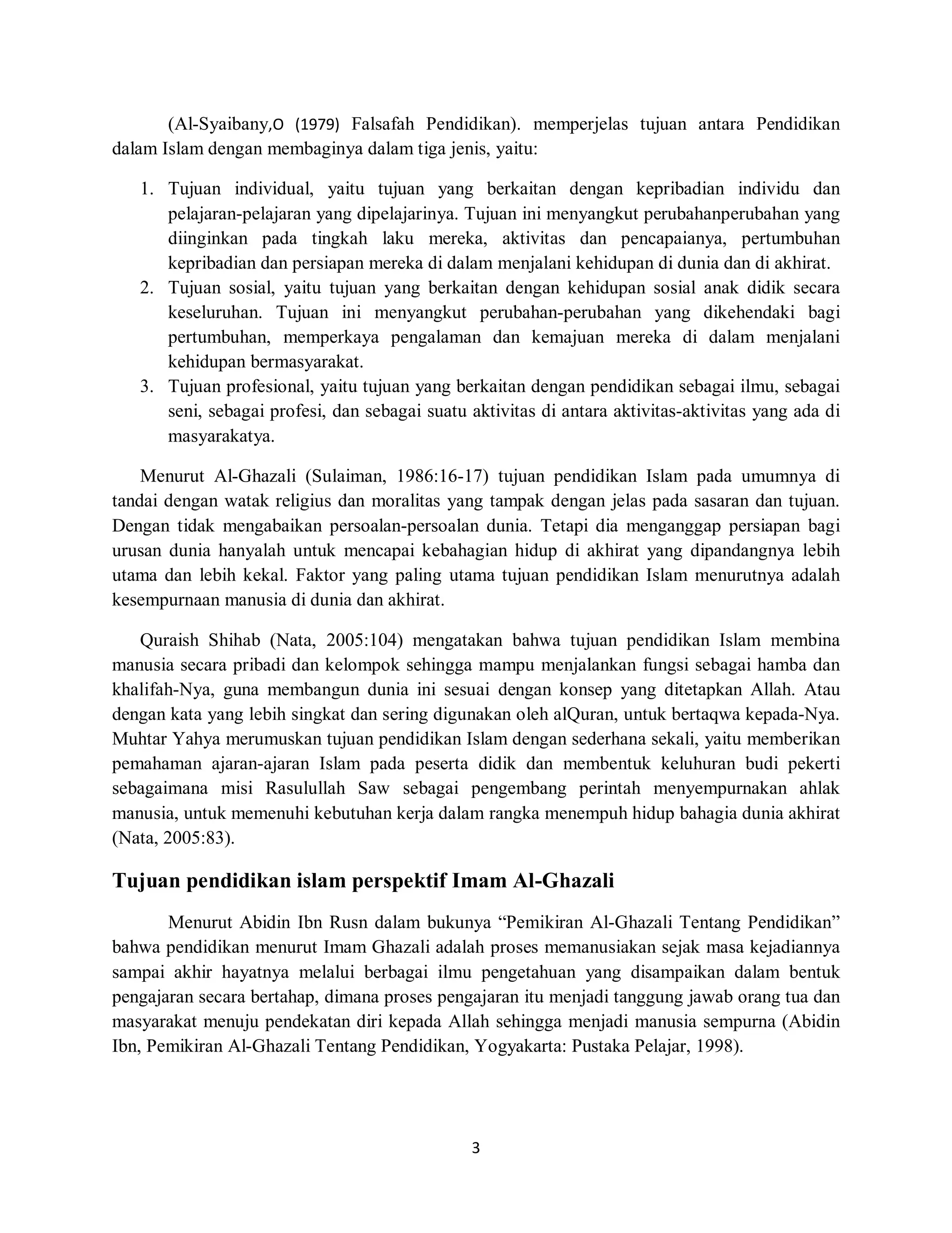 Filsafat pendidikan (Hakikat Tujuan Pendidikan Dalam Islam).pdf