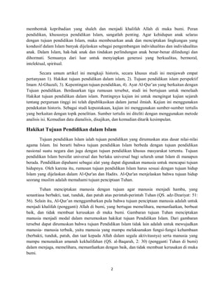 Filsafat pendidikan (Hakikat Tujuan Pendidikan Dalam Islam).pdf