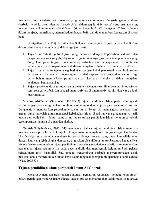 Filsafat pendidikan (Hakikat Tujuan Pendidikan Dalam Islam).docx