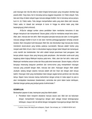 Filsafat pendidikan islam | DOCX
