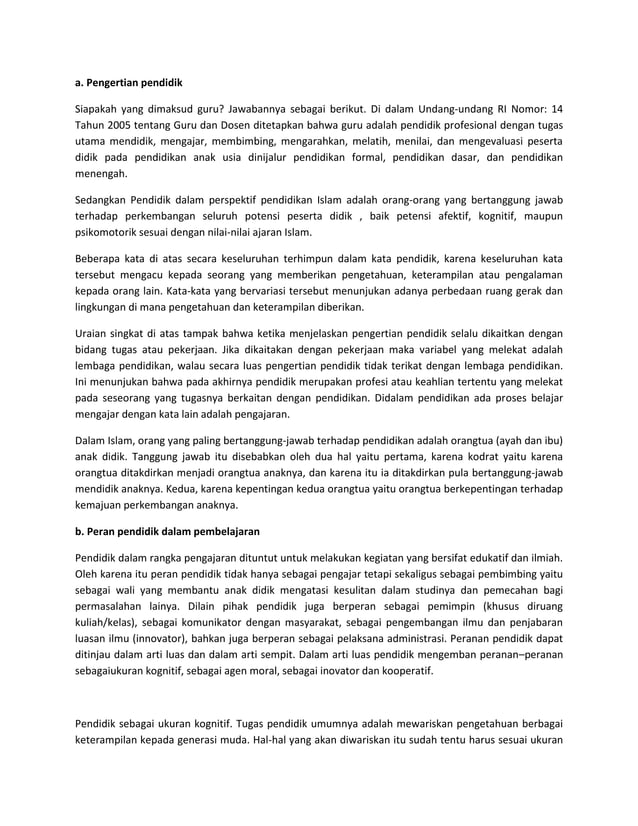 Kelompok 3.Hakikat pendidik dalam islam | PDF