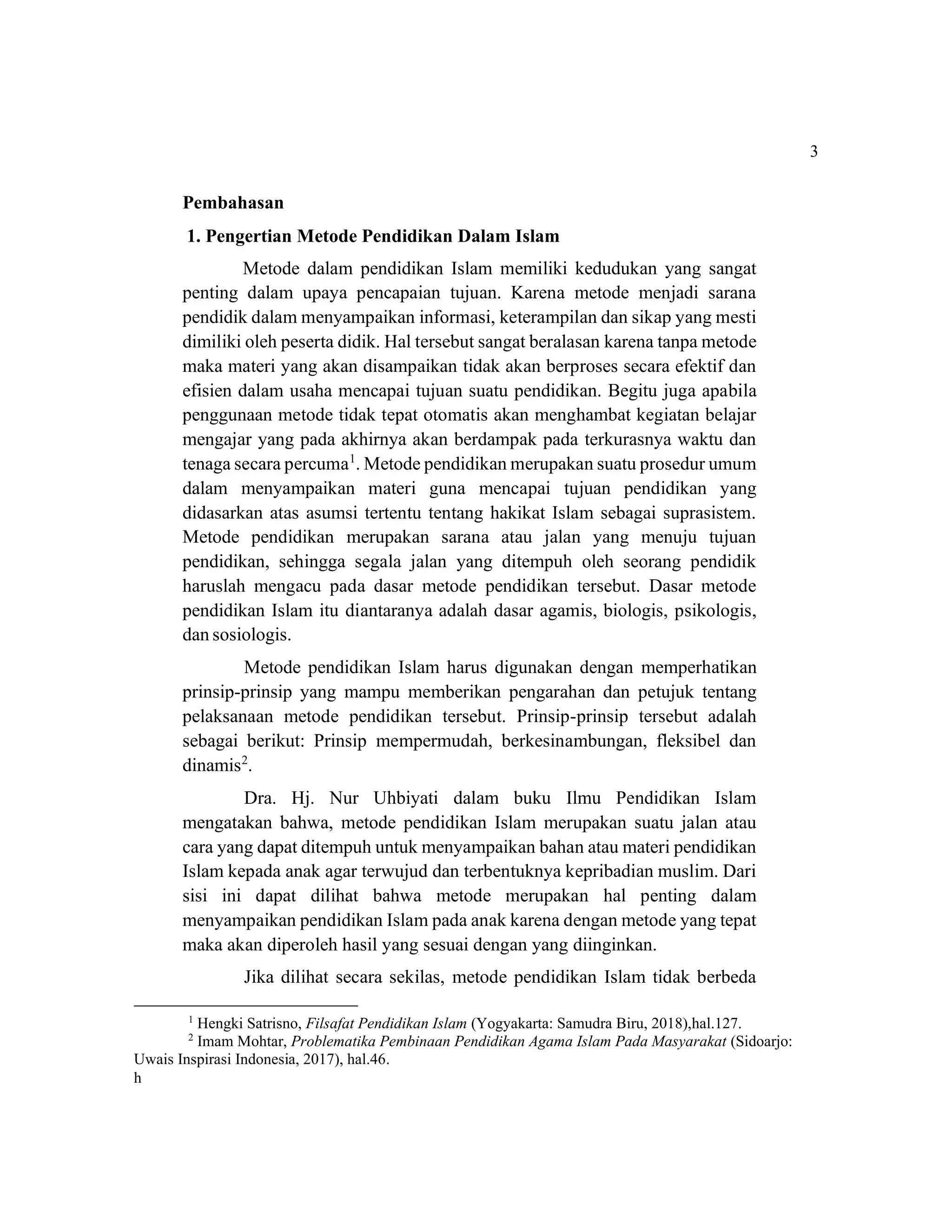 FILSAFAT PENDIDIKAN ISLAM | PDF