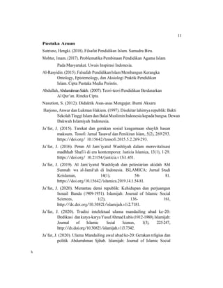 FILSAFAT PENDIDIKAN ISLAM | PDF