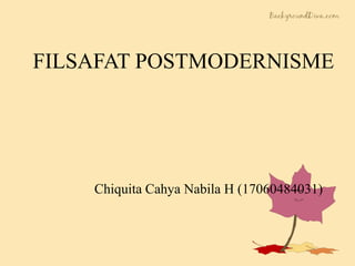 Filsafat postmodernisme | PPTX