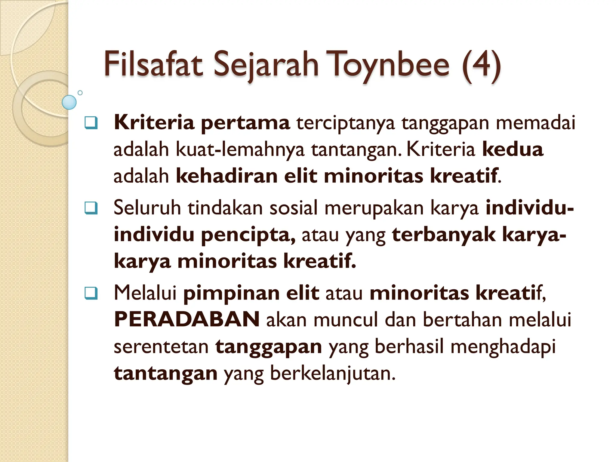 Pemikiran Filsafat Sejarah Arnold Joseph Toynbee | PDF