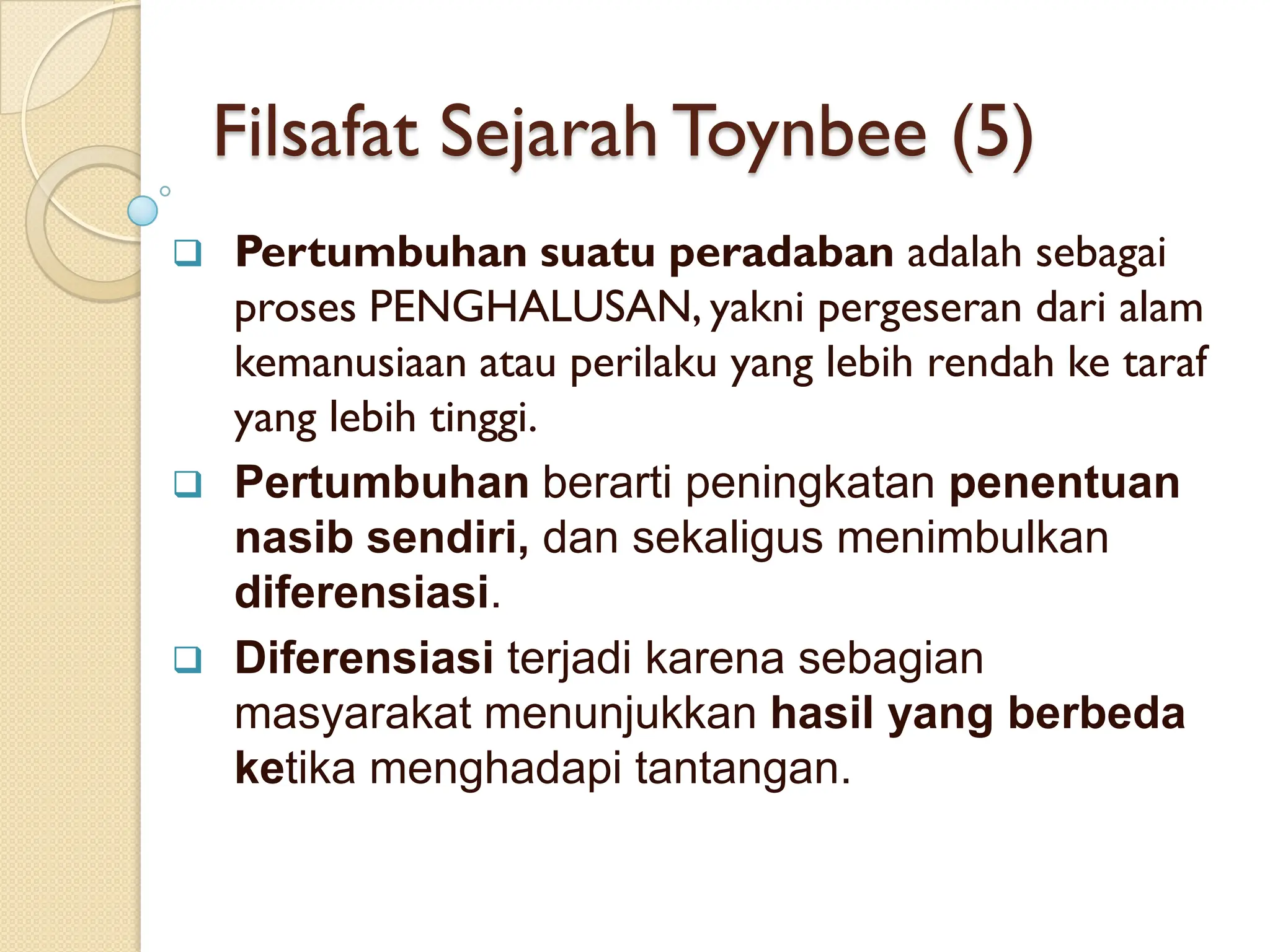 Pemikiran Filsafat Sejarah Arnold Joseph Toynbee | PDF