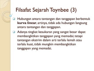 Pemikiran Filsafat Sejarah Arnold Joseph Toynbee | PDF
