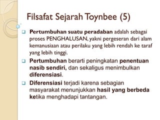 Pemikiran Filsafat Sejarah Arnold Joseph Toynbee | PDF