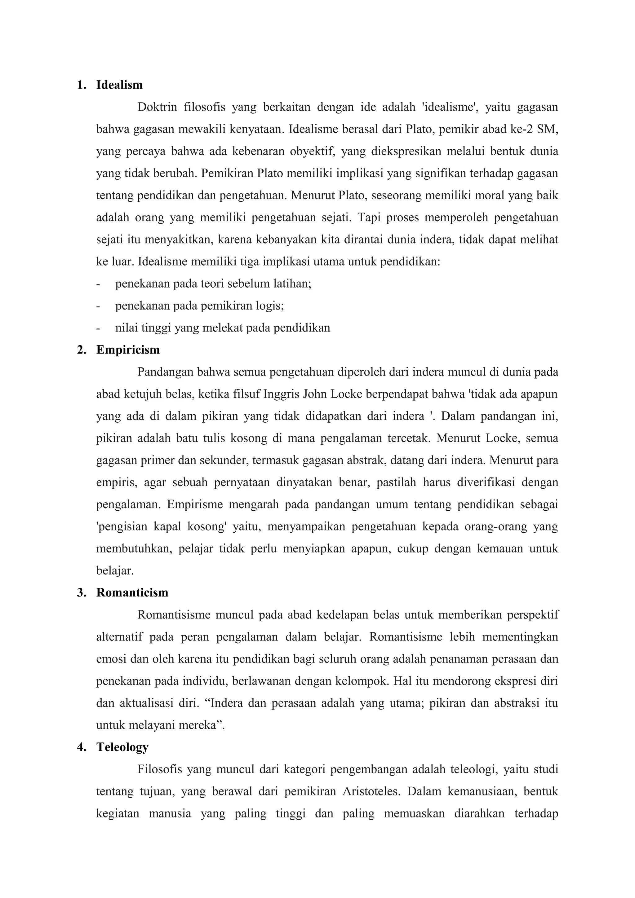 Filsafat Pendidikan | PDF