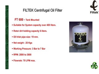 Filtek India Pvt. Ltd., Maharashtra, Oil Filters and Cleaners | PPT