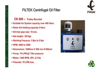 Filtek India Pvt. Ltd., Maharashtra, Oil Filters and Cleaners | PPT