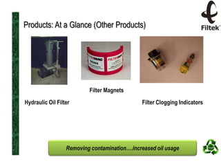 Filtek India Pvt. Ltd., Maharashtra, Oil Filters and Cleaners | PPT