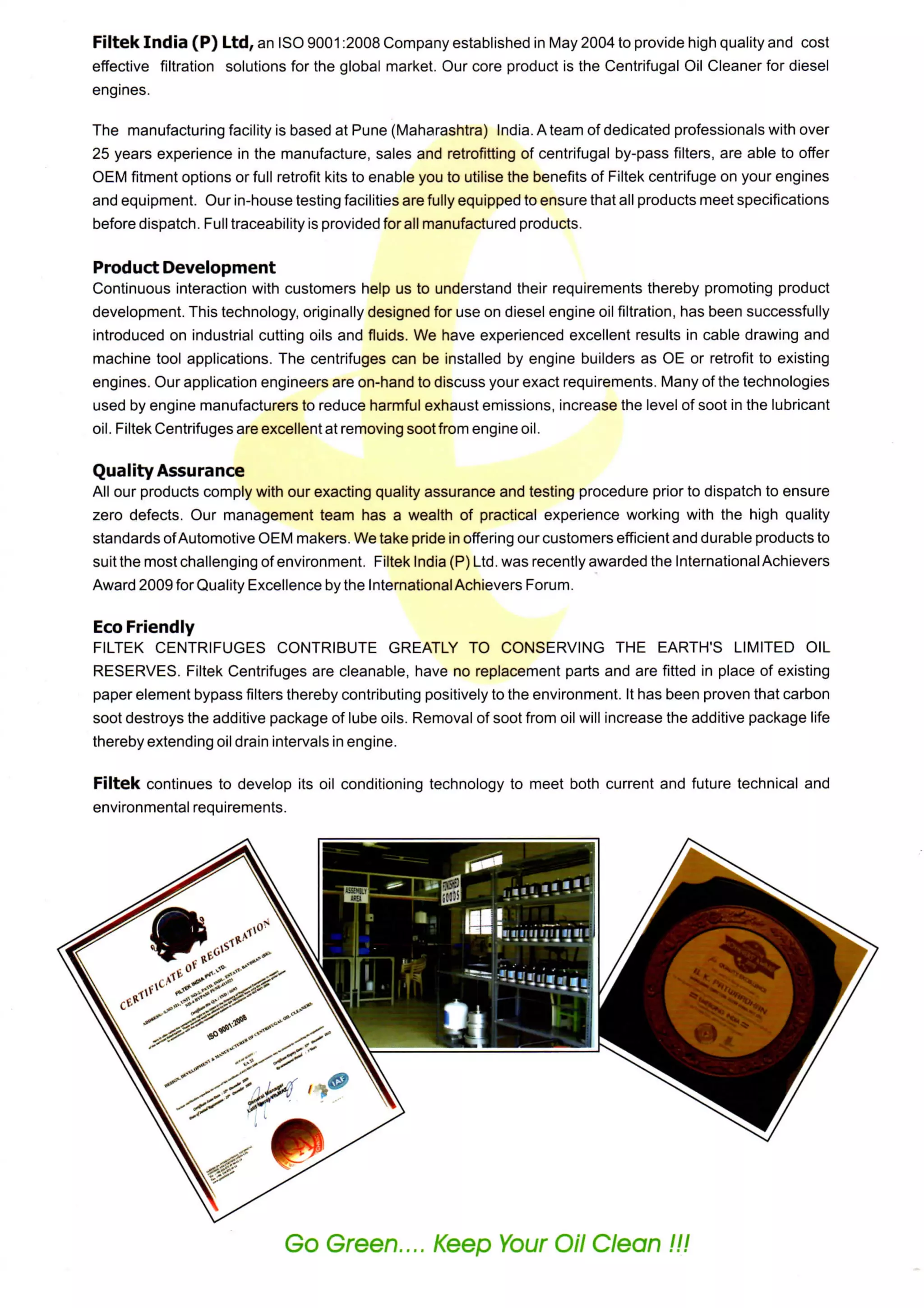 FILTEK PRODUCT BROCHURE | PDF