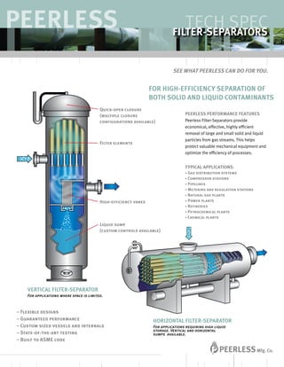 Filter separator brochure