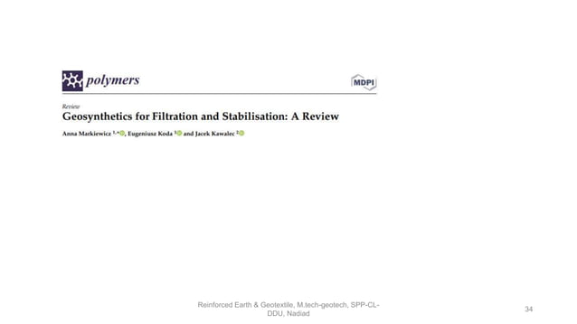 Filteration of Soil Using Geosynthetics.pptx