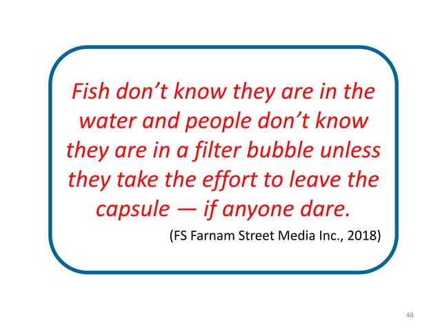 Filter bubble and information behaviour, ISIC 2018, keynote speech | PPT