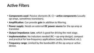General filters used in biosignal recording and patient safety aspects.pptx