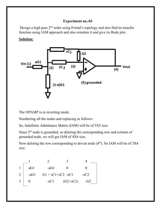 Filter design and simulation | PDF | Physics | Science