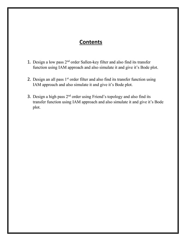 Filter design and simulation | PDF