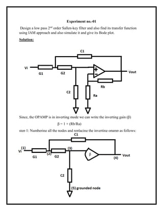 Filter design and simulation | PDF | Physics | Science
