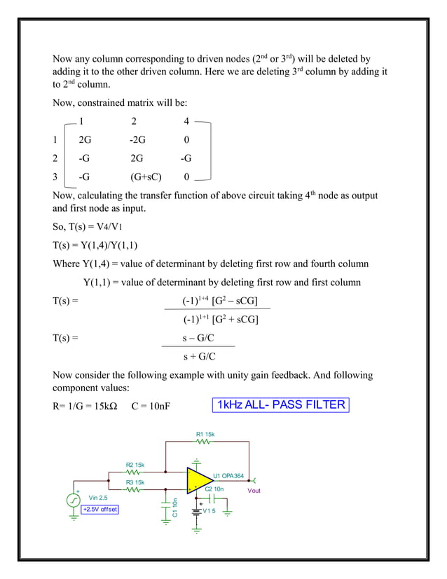 Filter design and simulation | PDF