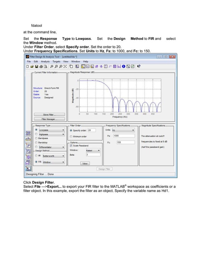 Filter Implementation And Evaluation Project | PDF