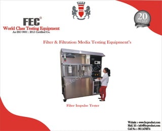 Testing/Manufacture/Filter impulse tester | PDF