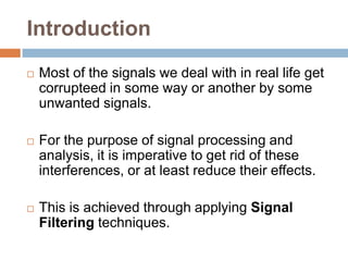 Signal Filtering | PPT