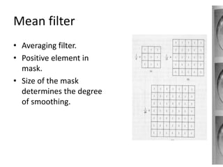 Filtering and masking | PPTX