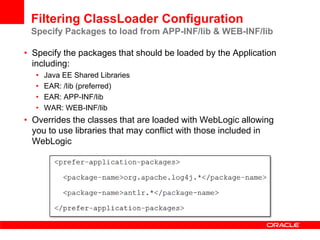 WebLogic's ClassLoaders, Filtering ClassLoader and ClassLoader Analysis Tool | PPTX