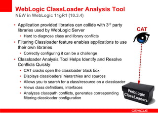 WebLogic's ClassLoaders, Filtering ClassLoader and ClassLoader Analysis Tool | PPTX