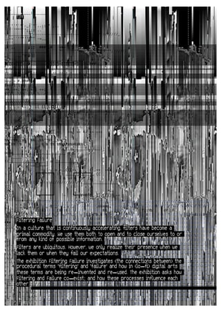 Filtering Failure exhibition catalogue | PDF