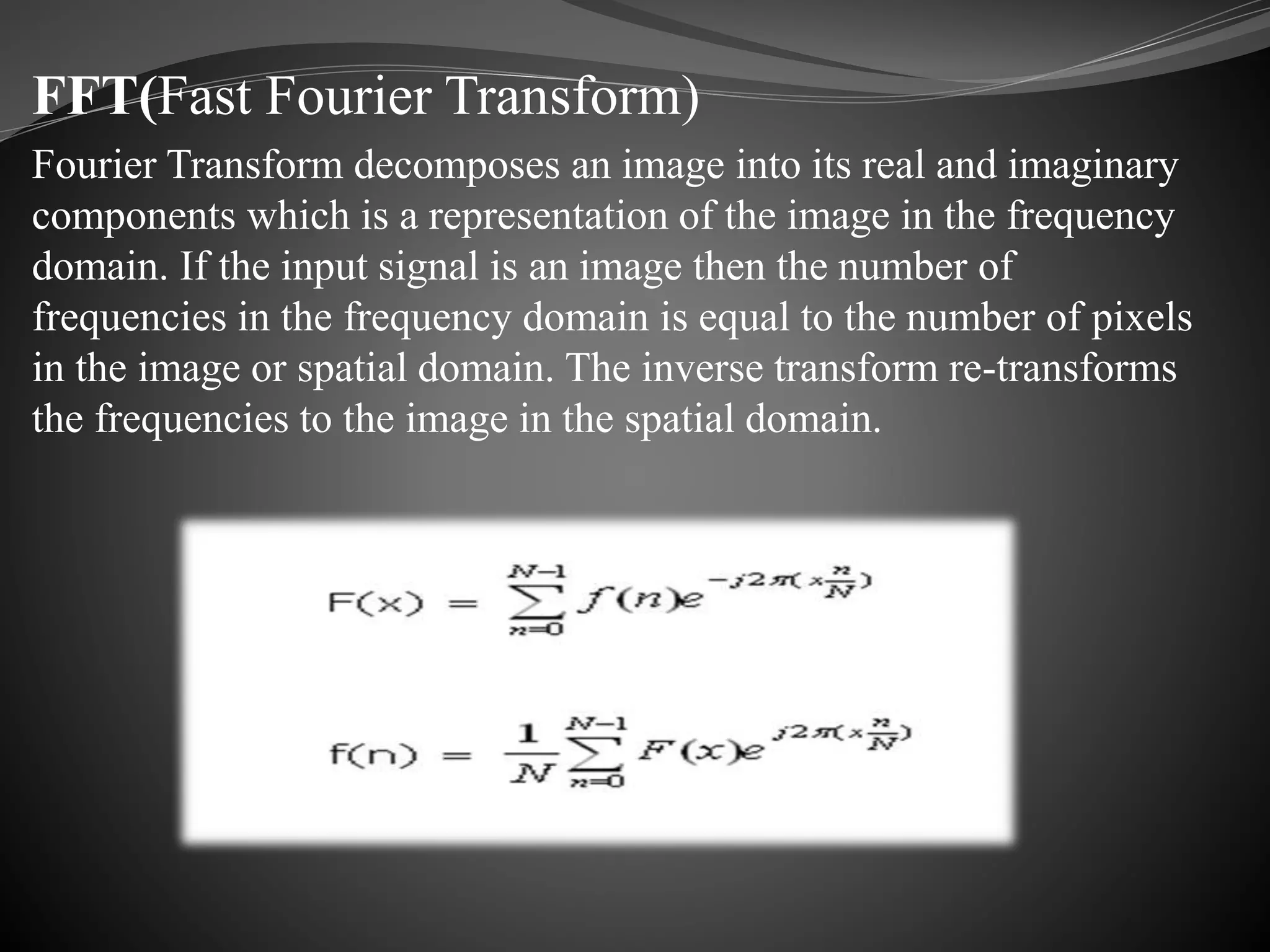 Filtering in frequency domain | PPTX