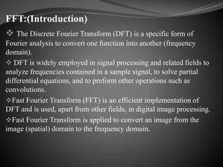 Filtering in frequency domain | PPTX