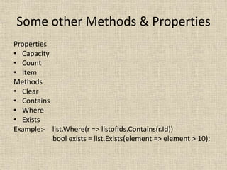 C# Filtering in generic collections | PPT