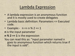 C# Filtering in generic collections | PPT