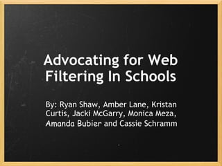 Filtering in schools | PPT