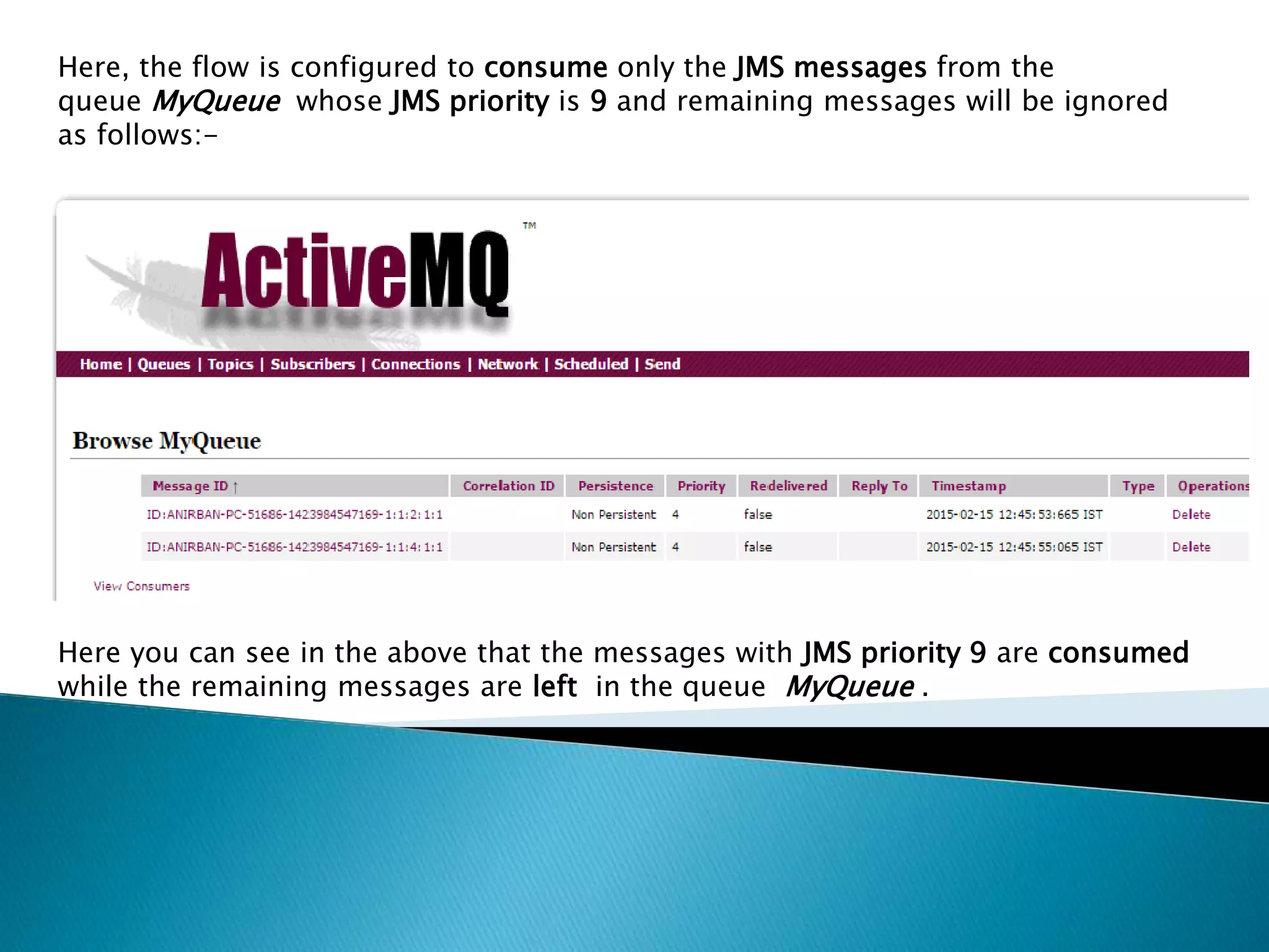 Filtering jms messages with mule | PPTX