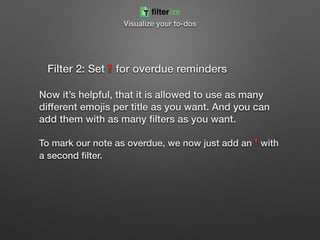Filterize - Getting started - Filter 2 - Set emojis | PPT