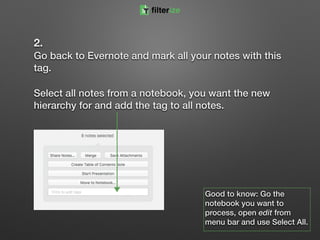 Filterize - Getting started - Tag hierarchy | PPT