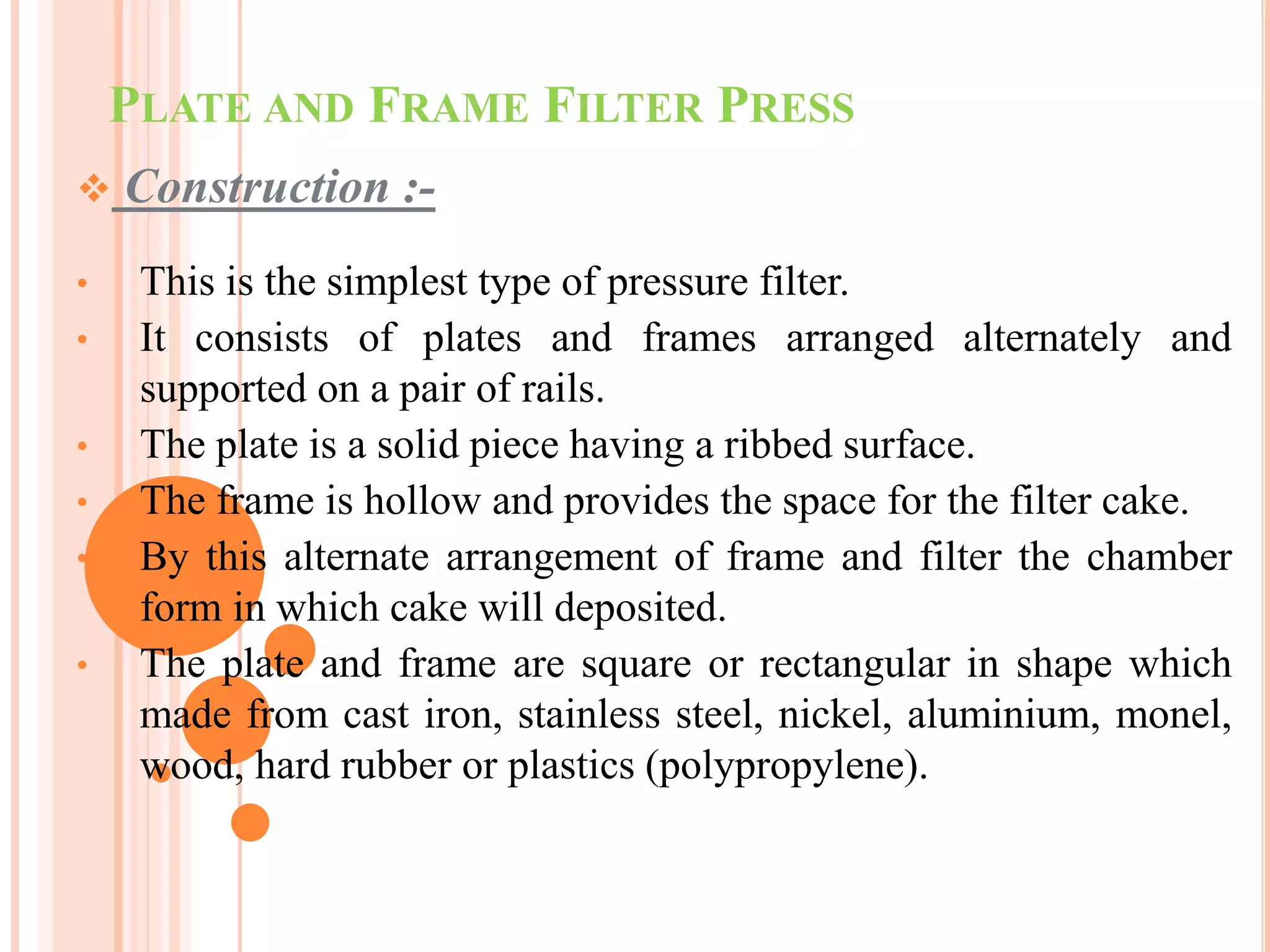 Filter press and shell and leaf filters | PPTX