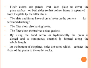 Filter press and shell and leaf filters | PPTX