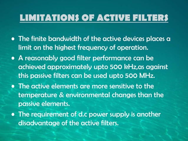 Filters | PPTX | Digital Audio | Computer Software and Applications