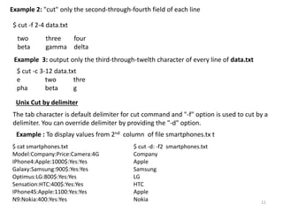 Unix - Filters | PPTX