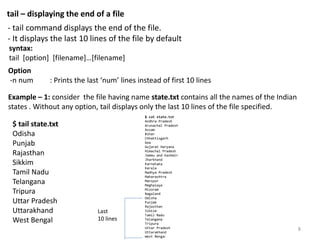 Unix - Filters | PPTX