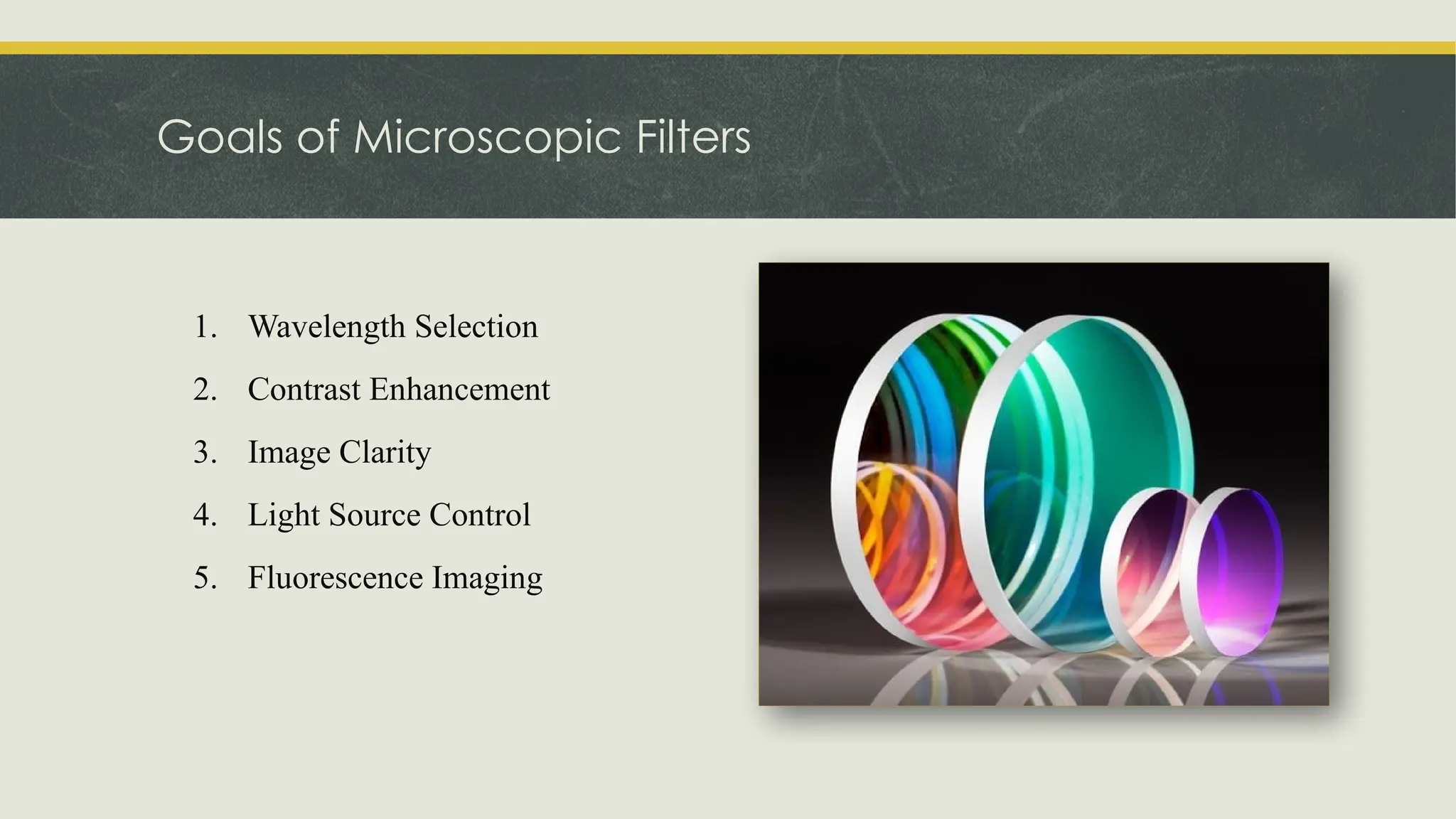 Filters USED IN SCANNING ELECTRON MICROSCOPEpptx | PPTX